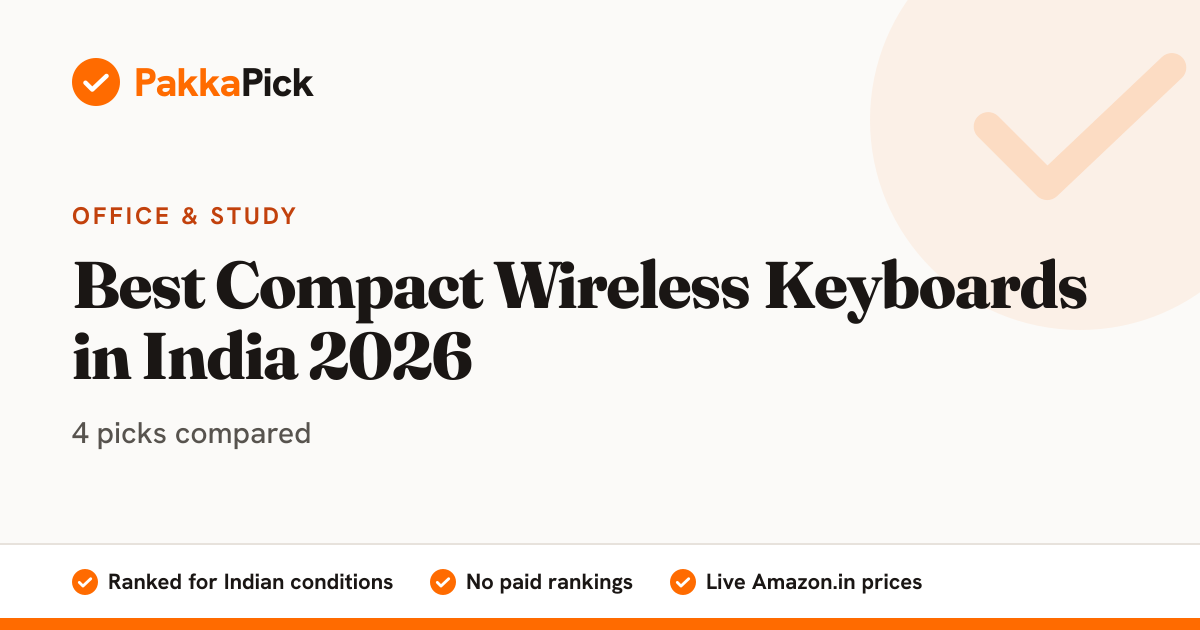 Best Compact Wireless Keyboards India 2026